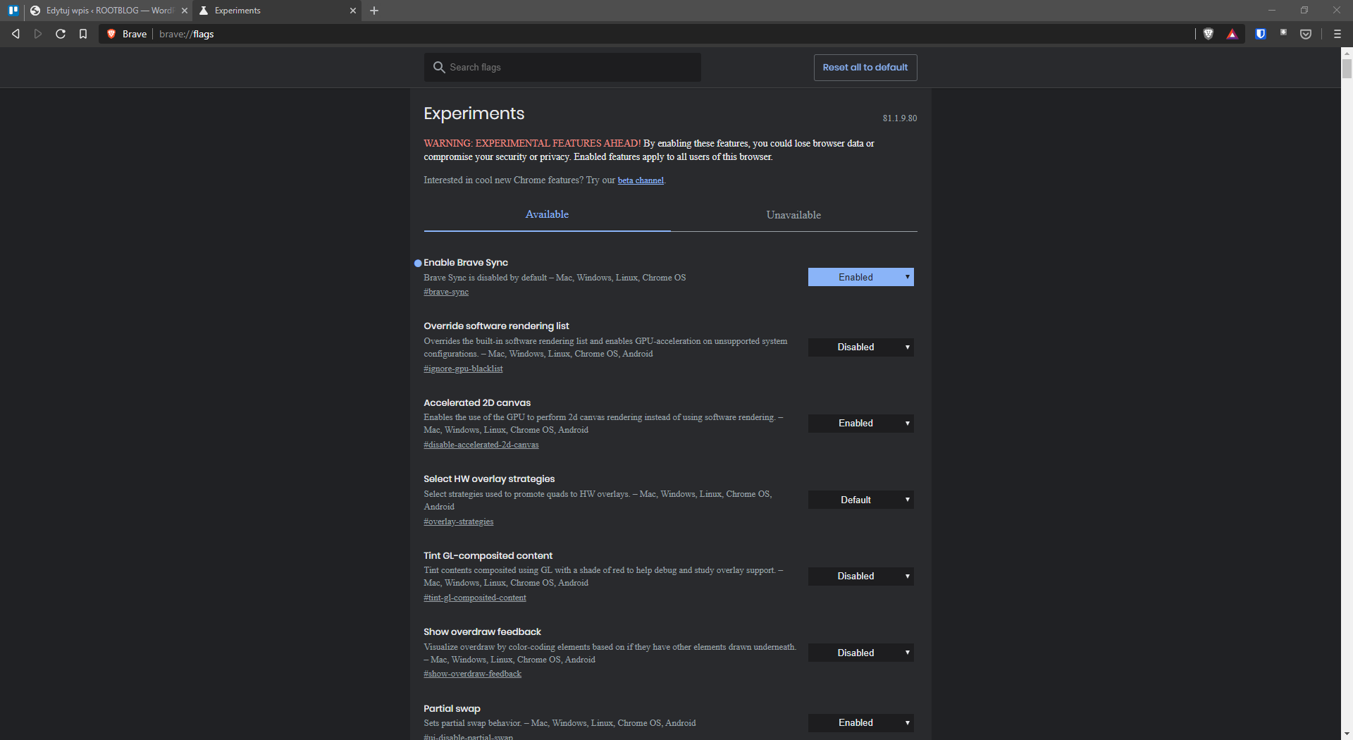 Po wielu latach zmieniłem przeglądarkę i przesiadłem się na Brave Browser