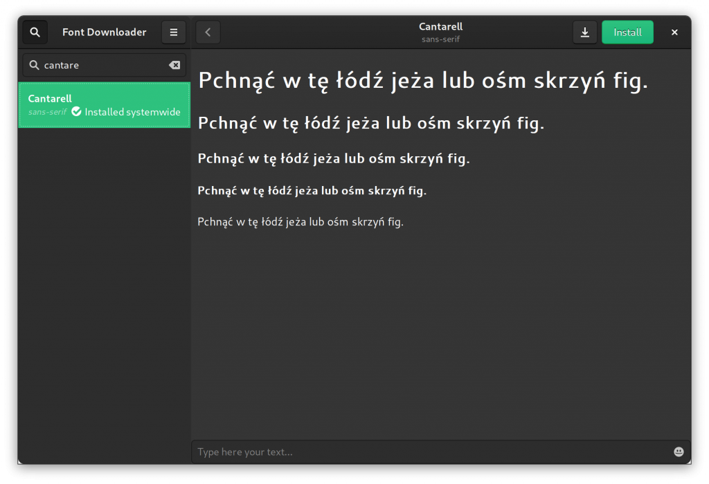Łatwe wybieranie i instalowanie czcionek na Linuxie? Z Font Downloader to możliwe!