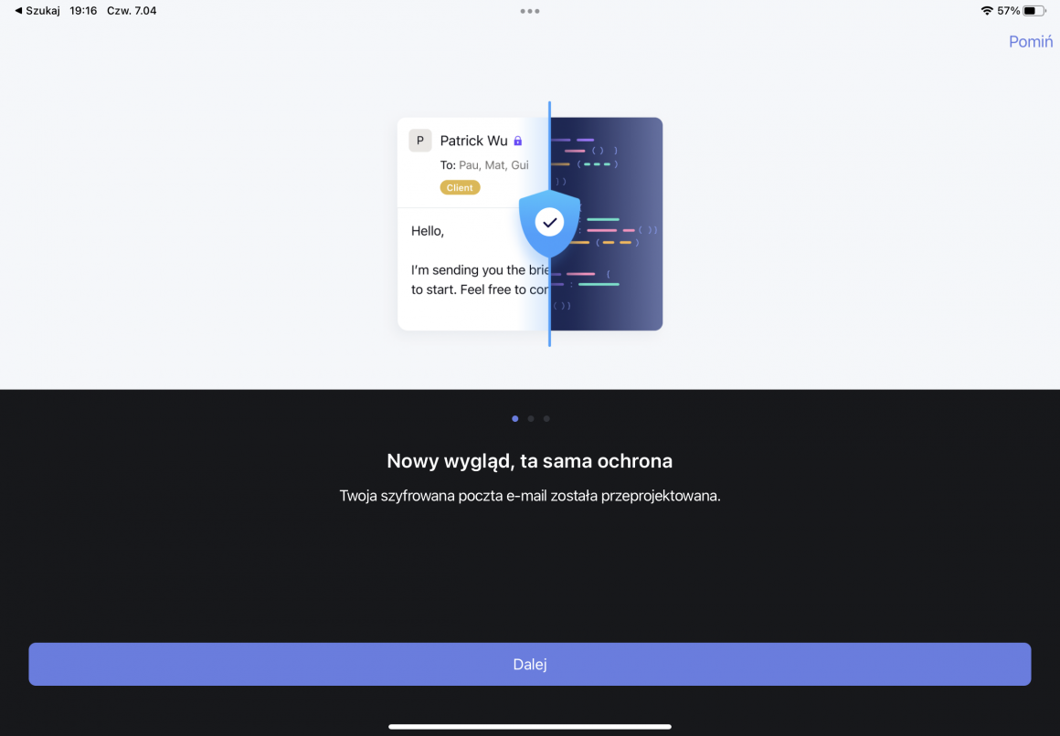 ProtonMail nareszcie z ładną aplikacją! Póki co, tylko na iOS