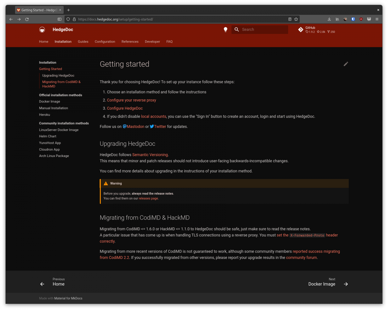 HedgeDoc - czyli nowoczesne pisanie wspólnych notatek z prywatnością
