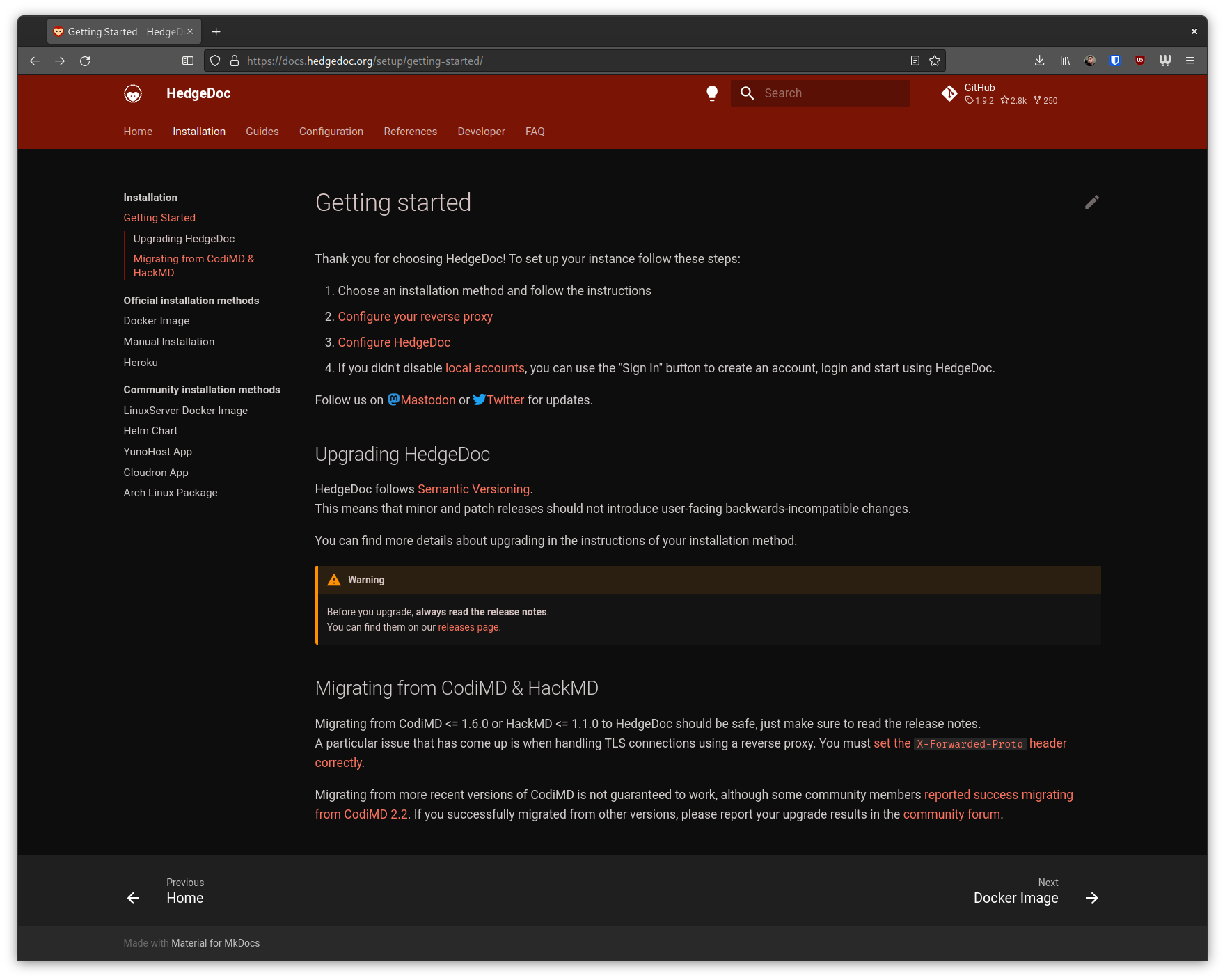 HedgeDoc - czyli nowoczesne pisanie wspólnych notatek z prywatnością