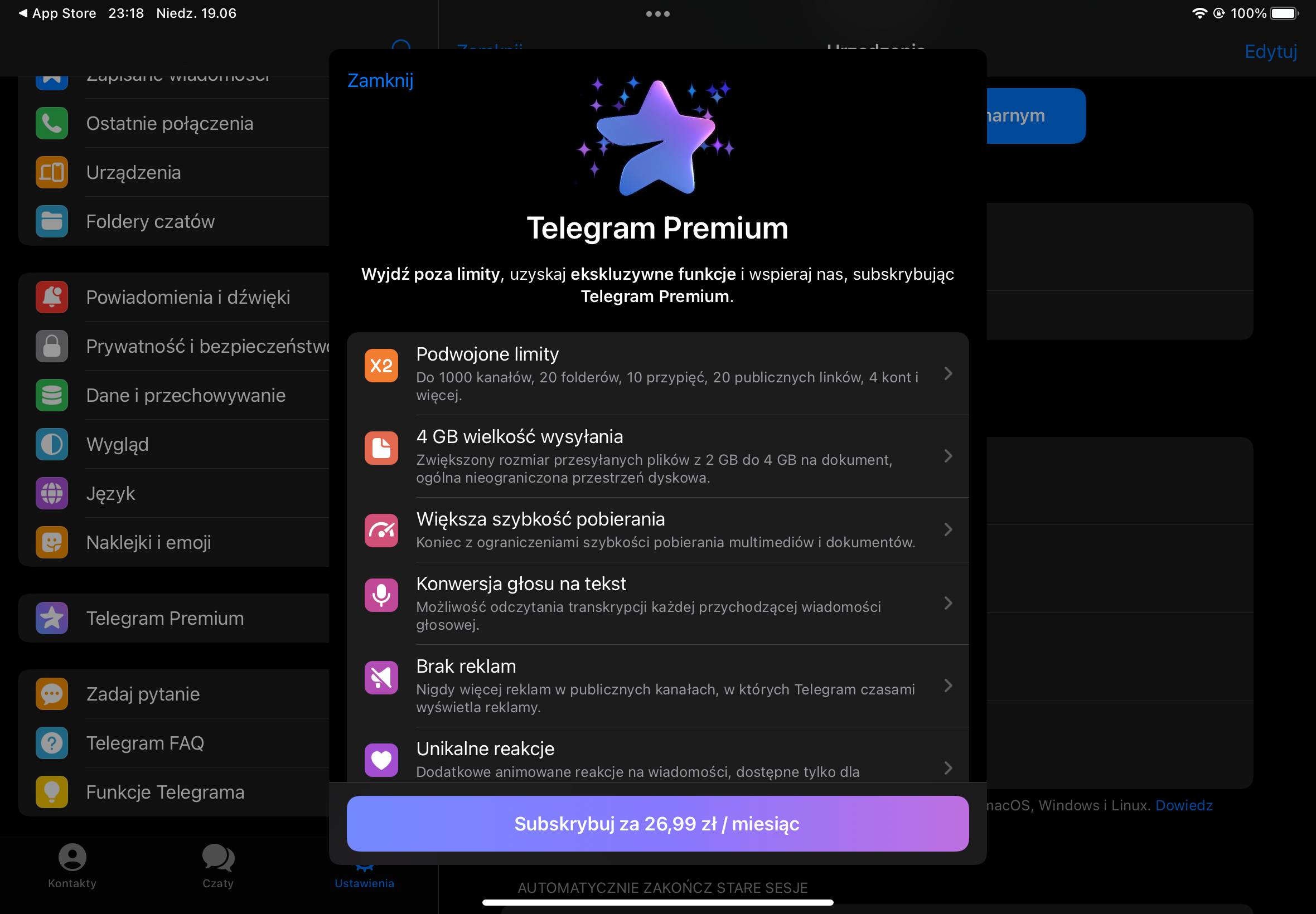 Telegram Premium oficjalnie! Oto co oferuje