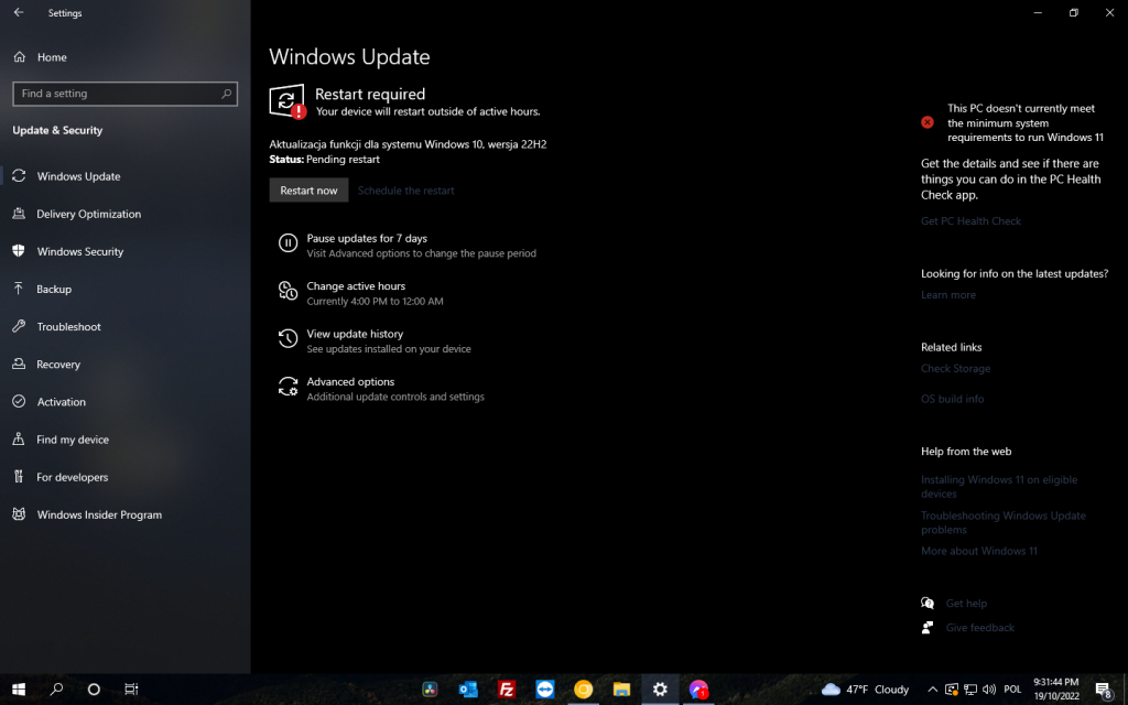 Aktualizacja Windows 10 do wersji 22H2 już dostępna!
